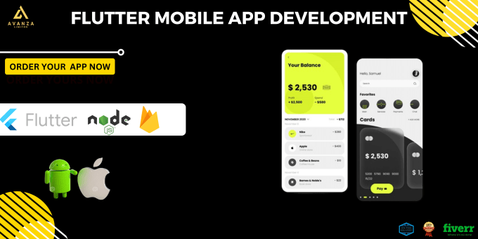 Do Flutter Mobile App Development To Build Flutter App And Flutter Ui By Avanzaltd Fiverr