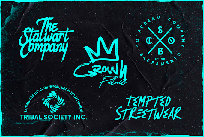 Design edgy urban streetwear brand logo by Itpeeru | Fiverr