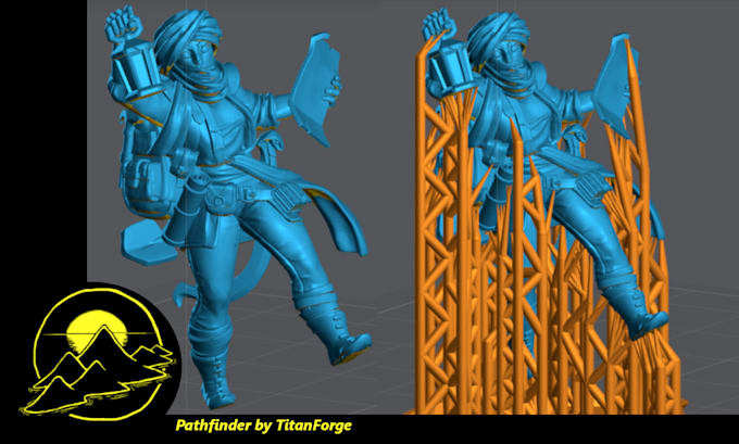 Support your models and miniatures for resin 3d printing by Jury_ferretto | Fiverr