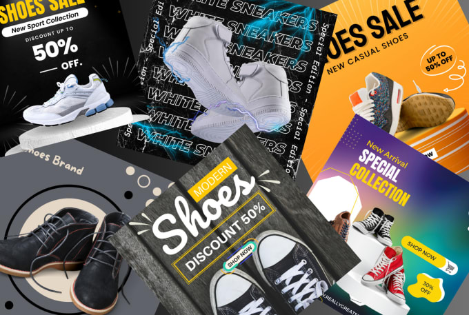 Design shoes related instagram, facebook post or ad by Muneebejaz763 ...