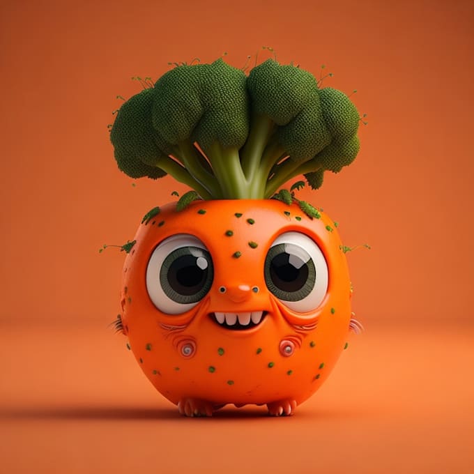 Design fun and unique vegetable fruit characters with your desired ...