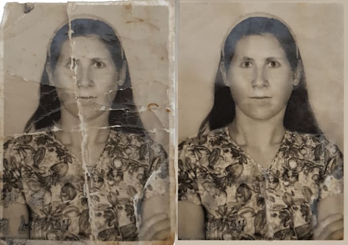Restore damaged portraits and photographs by Mfrizzo | Fiverr