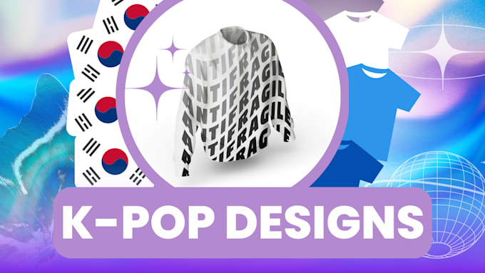 Design affordable kpop merch tshirt streetwear, posters, and every ...