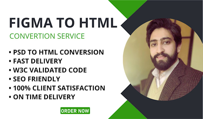 Convert figma to html, ai to html, xd to html, psd to html by M_usman_ali6 | Fiverr
