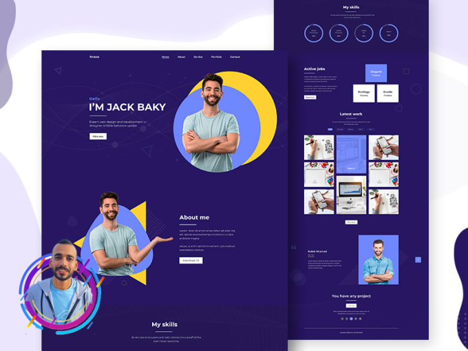 Create personal , business portfolio website by Modykrima | Fiverr