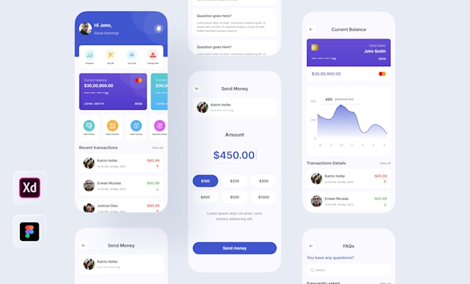 Do creative mobile app ui ux design in figma by Nikitakakade24 | Fiverr