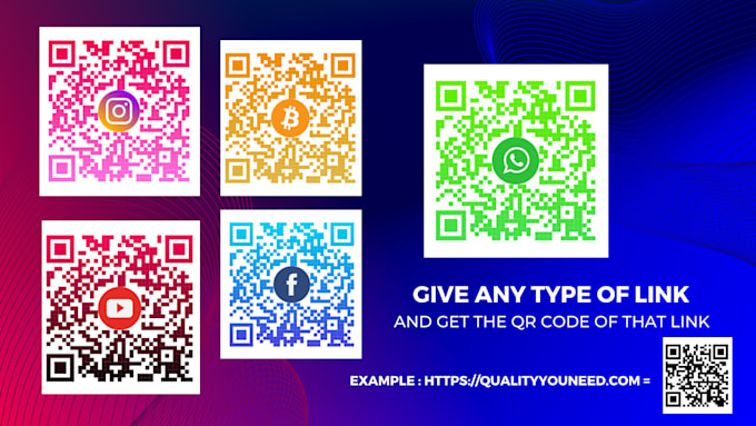 Convert your any link into qr code by Tabish_khan28 | Fiverr