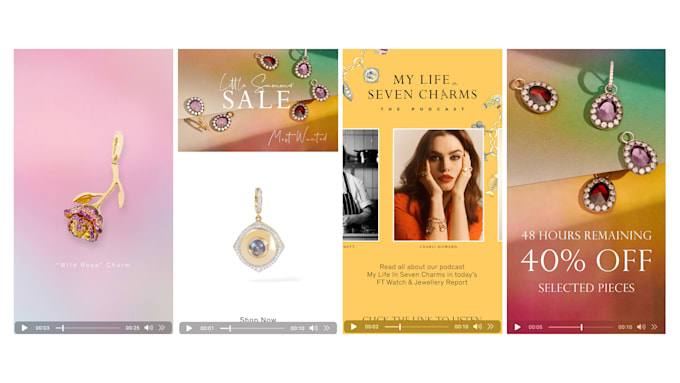 Create a motion graphics collage for social content or instagram ...