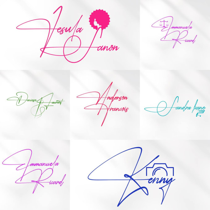 Design handwriting, scripted, signature, cursive, handwritten logo by ...
