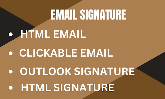 Make a clickable html email signature for outlook, gmail, by ...