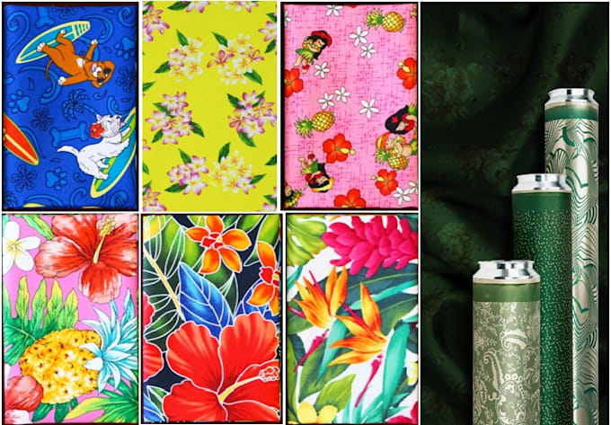 Do color separation seamless repeat patterns for textile rotary digital ...