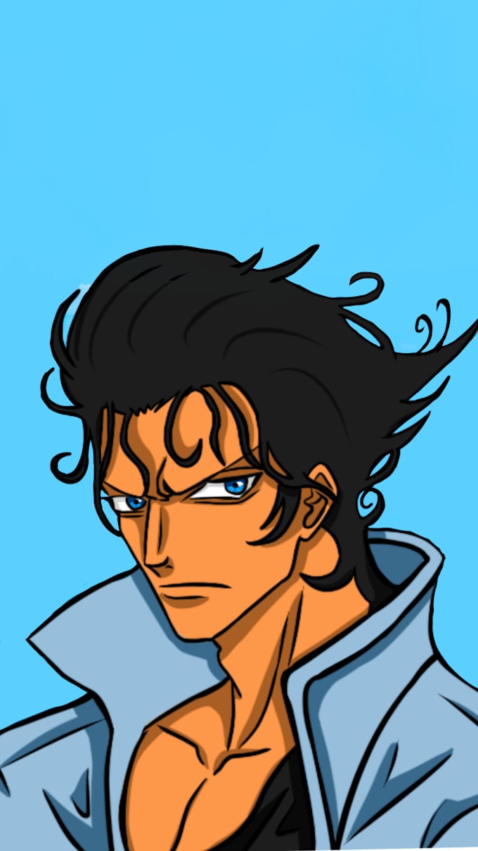 Draw a portrait of a custom anime character by Nmtydrawings | Fiverr