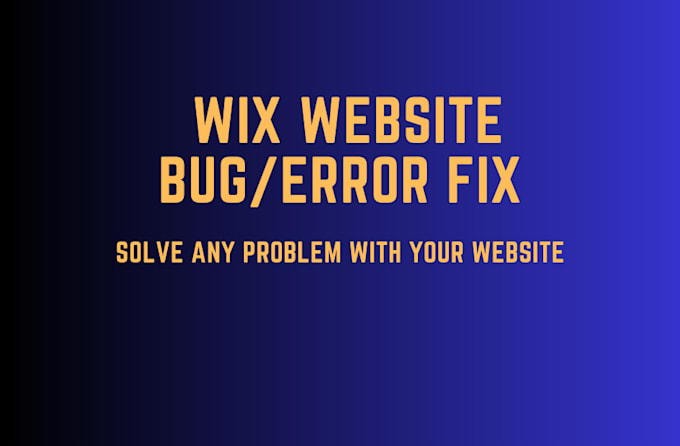 Fix any wix errors or wix issues by Halim_01 | Fiverr