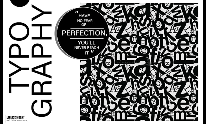 Design a professional minimalist typography poster by Shza_designer ...