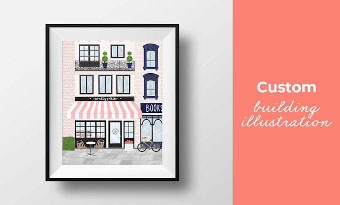 Illustrate a custom building by Brittanyholyome | Fiverr