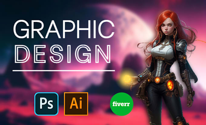 Do realistic graphic design art, fantasy illustration, graphic design ...