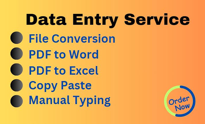 Do perfect data entry pdf conversion by Zaranoushin | Fiverr