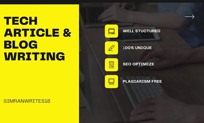 Write seo tech articles and blog posts by Simranwrites18 | Fiverr