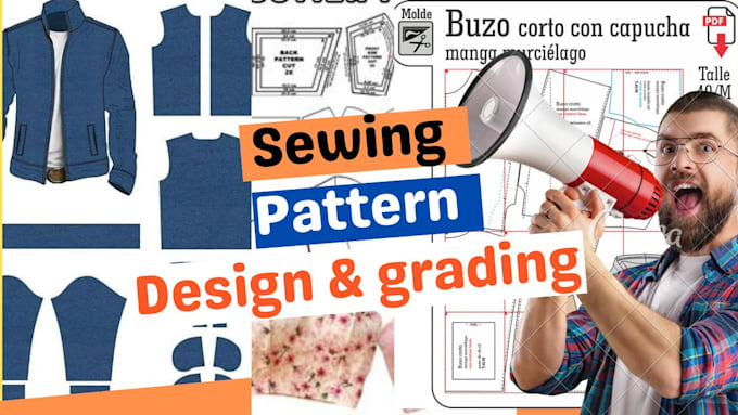 Make garment, dress, clothing sewing pattern and grading by ...