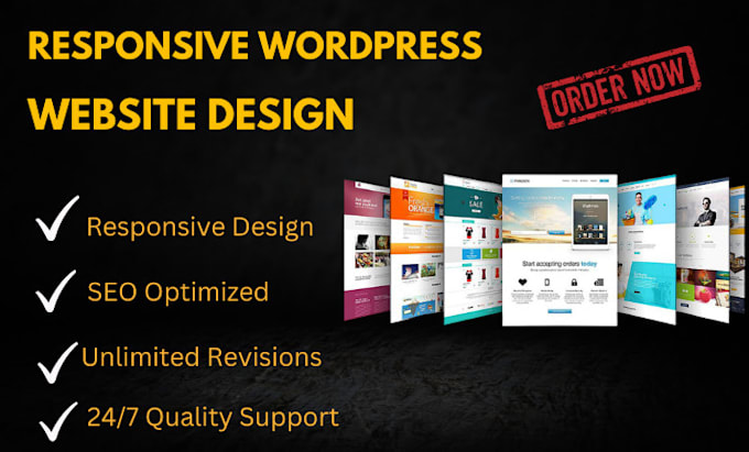 Design responsive wordpress website for you by Mazibali | Fiverr