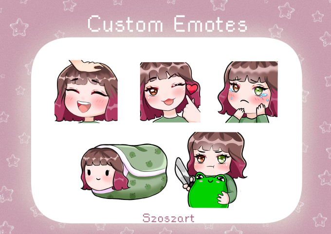 Create custom twitch emotes by Szoszart | Fiverr Create custom twitch emotes by Szoszart | Fiverr