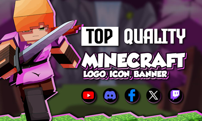 Create best minecraft server logo, icon and banner for you by Boba ...