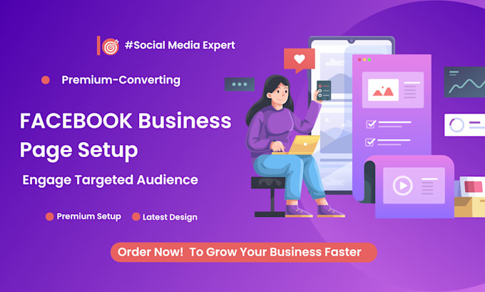 Create professional facebook page setup for your business by Tayyaba ...