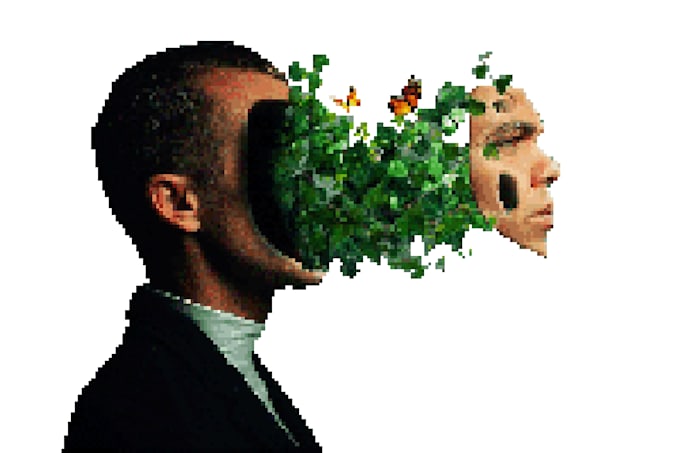 Plant face portrait nft by Muratbaaa | Fiverr