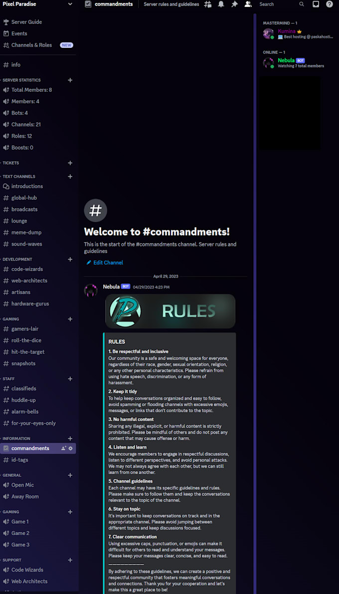Create and manage your discord server by Kuminah | Fiverr