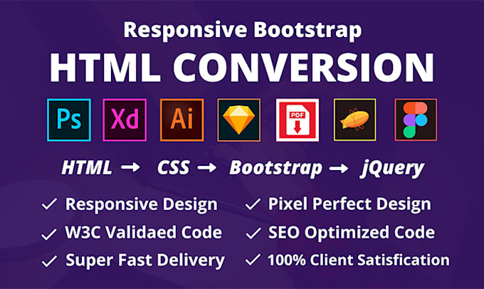 Code Custom Html Css And Javascript For Responsive Websites By