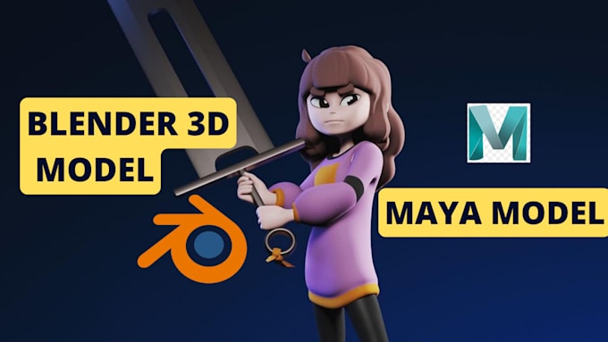 Create blender 3d model, 3d character modeling, 3d modeling with zbrush and maya by Morales ...