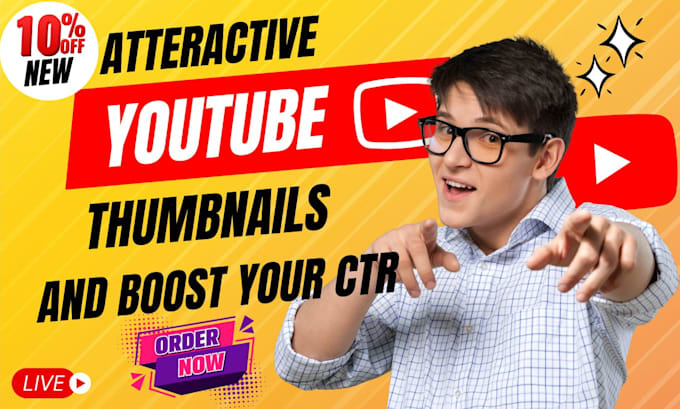 Create attractive youtube thumbnail and boost your ctr by ...