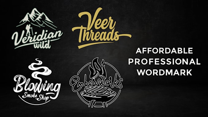 Design a unique hand drawn wordmark logo for your business by ...