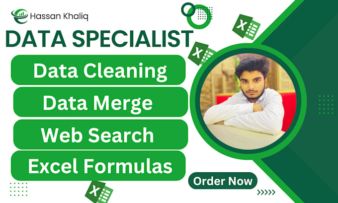 Data cleaning, merge, organize, formatting, excel data by Sakabtiraz | Fiverr