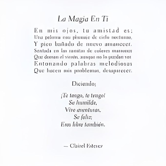 Write poems in spanish and english by Jhonatha7 | Fiverr