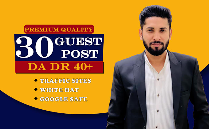 Do 30 guest post or link insertion high da link building service by ...