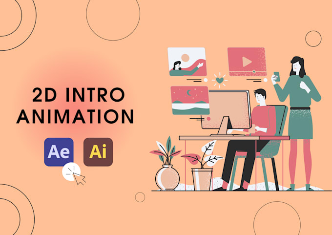 Create 2d animation for intro by Mina_eva | Fiverr