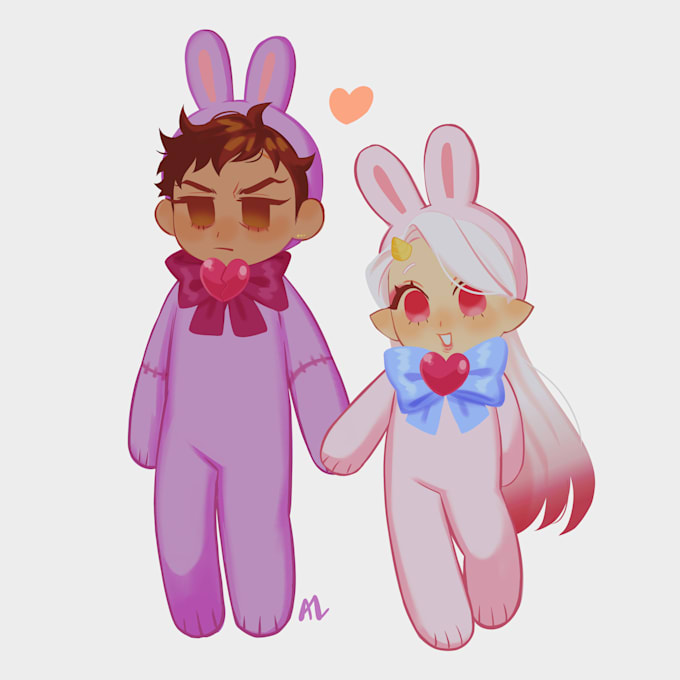 Draw cutesy style fanart of any character by Alfiewaters | Fiverr