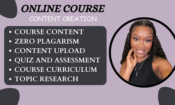 Create online course content, course creation, course curriculum and ...