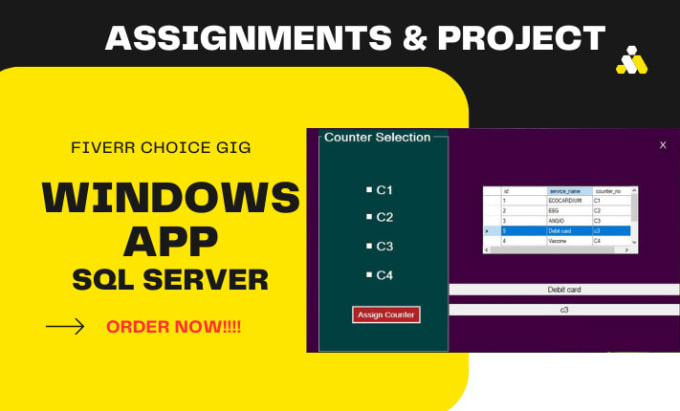Develop C Sharp Windows Form Desktop App Project Assignments By