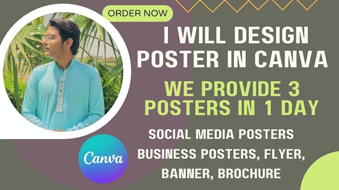 Design posters on canva, canva poster design, social media posts design ...