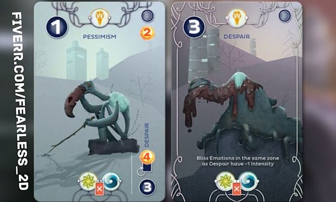 Create an outstanding card game art tarot card illustration 3d card ...