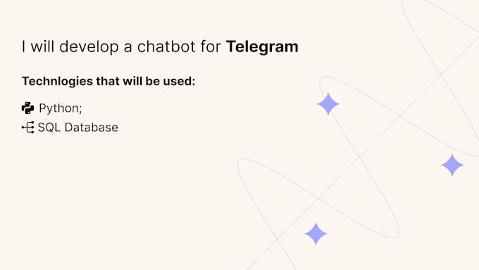 Develop a chatbot in python for telegram by Lucasschimidt | Fiverr