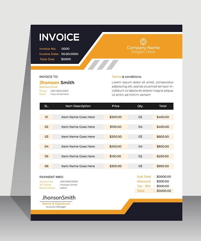Do fillable pdf, invoice, order form, etc by Marianoelmansil | Fiverr