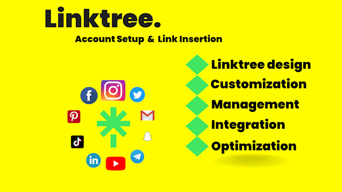 Design and setup custom linktree biolink page for social media by ...