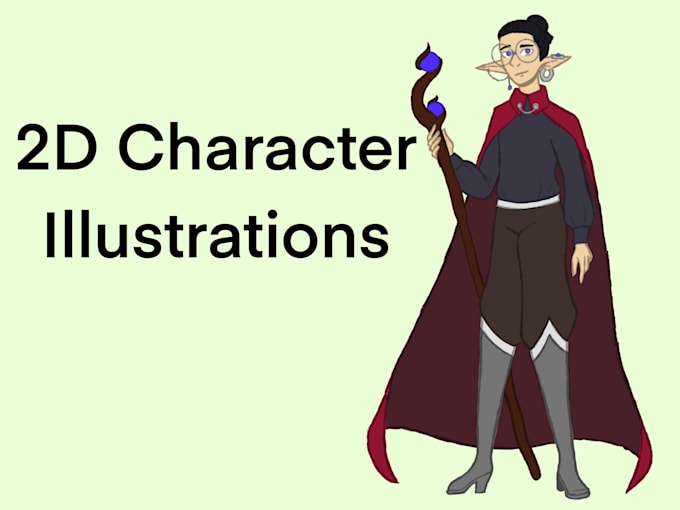 Create a 2d character illustration for any project you have by Joey ...