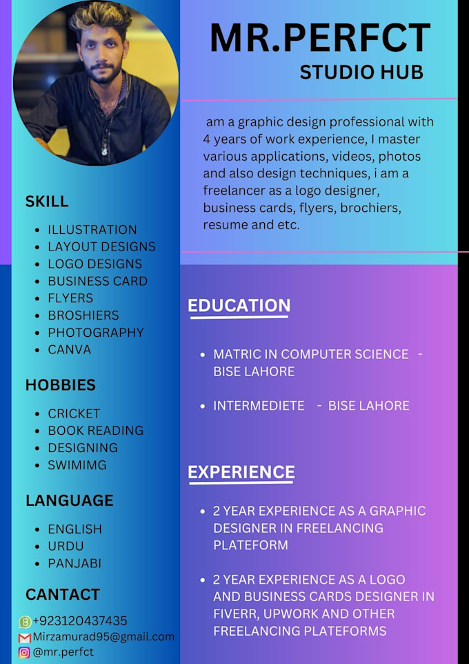 Provide professional resume typing service by Mrperfct_05 | Fiverr