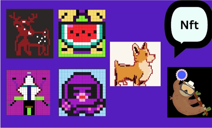 Create pixel art nft for you by Smartnftart | Fiverr