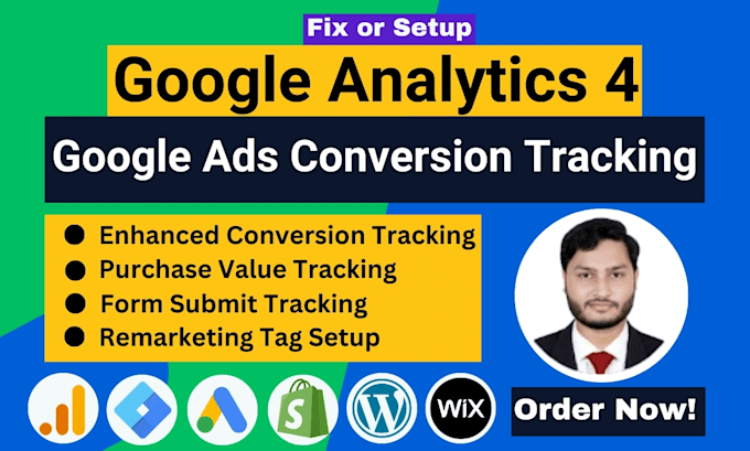 Fix or setup google ads conversion tracking analytics 4 ecommerce tracking by Tracking_kingjf ...