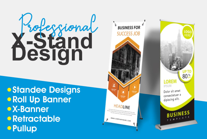 Design a creative standee , stand banner, roll up banner by Graphics ...